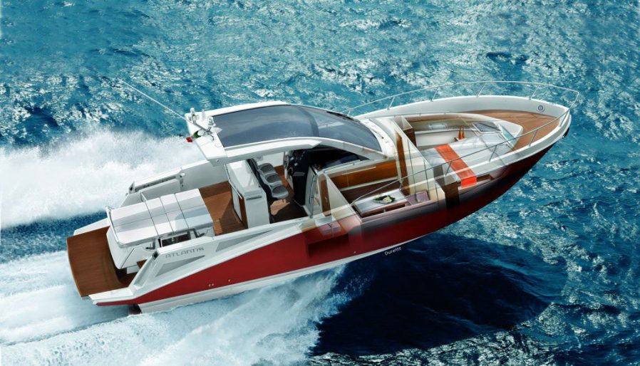 The new Azimut 38 and Atlantis Verve 36 at the London Boat Show 2011